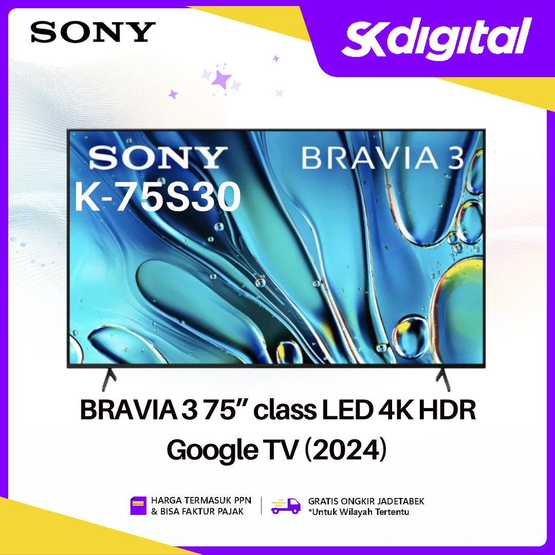 Tv Sony K-75S30 Bravia 3 Smart 4K UHD Google TV 75 Inch | sktv