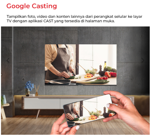 TV Polytron PLD 32RG9059 Smart Cinemax Google TV 32 Inch | sktv